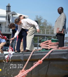 Cenac and SLCC Celebrate Barge Dedication - Cenac Marine